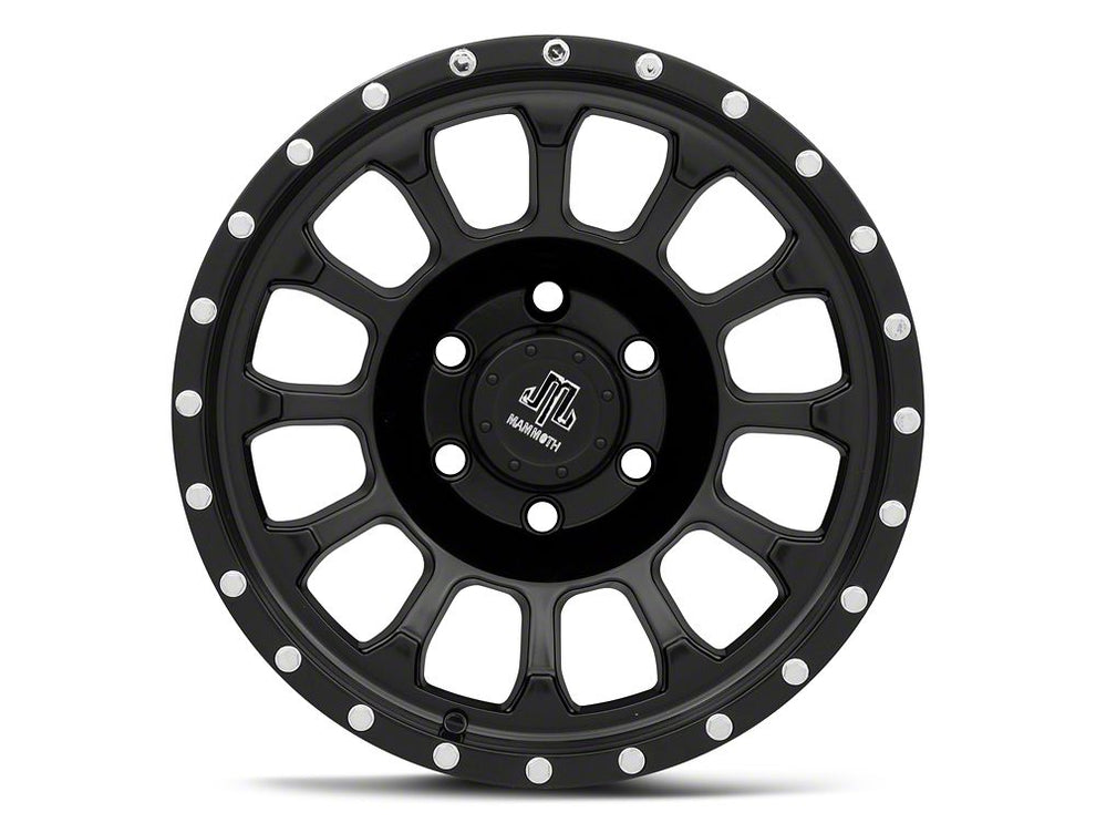 Mammoth 12-Hole Satin Black 6-Lug Wheel; 17x8.5; 0mm Offset (14-18 Sie ...