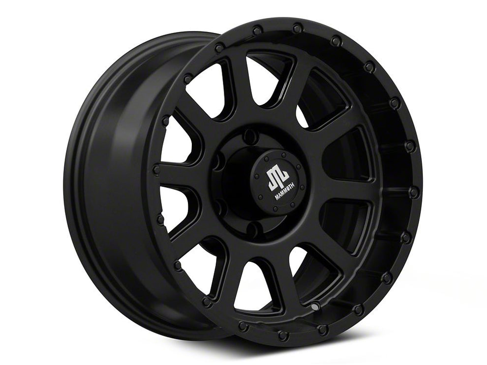 Mammoth 10 Hole Matte Black 6-Lug Wheel; 17x9; -6mm Offset (03-09 4Run ...